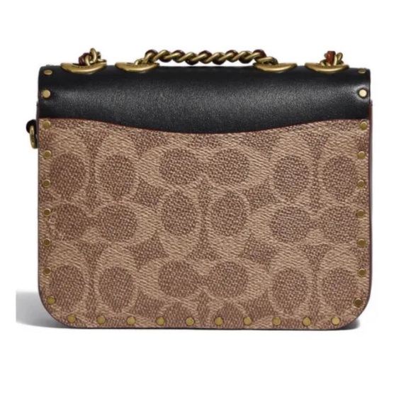 Coach | Bags | Coach Madison B4tan Rust Shoulder Bag 6 In Signature ...